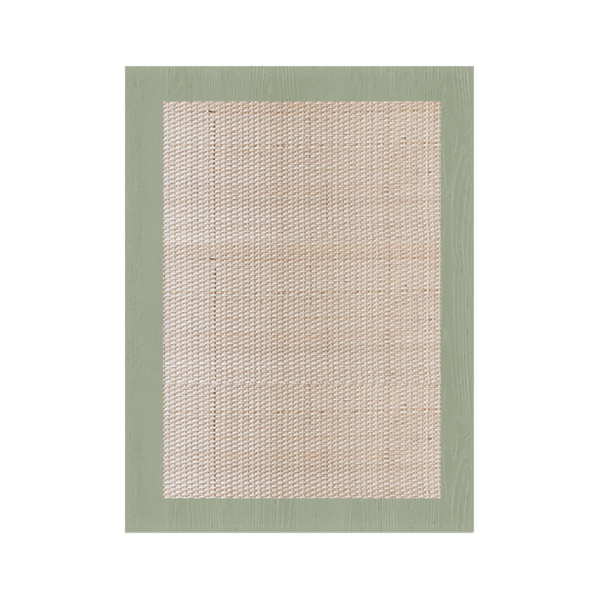 LIGHT GREEN CANE & OAK CLOSED WEAVE DOOR FOR METOD – Fronteriors